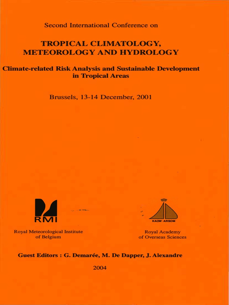 Tropical Climatology Meteorology Hydrology | PDF | Global Environment ...