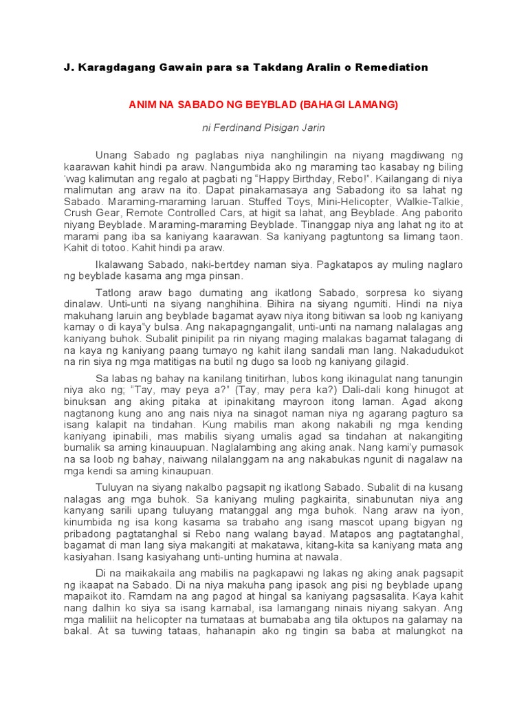 Anim Na Sabado NG Beyblade | PDF