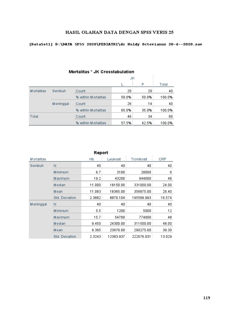 Lampiran 4 Hasil Olahan Data Dengan Spss Veris 25 | PDF