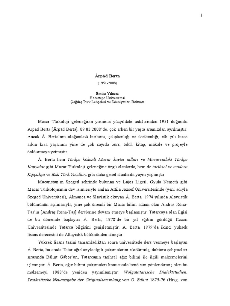Arpad Berta | PDF
