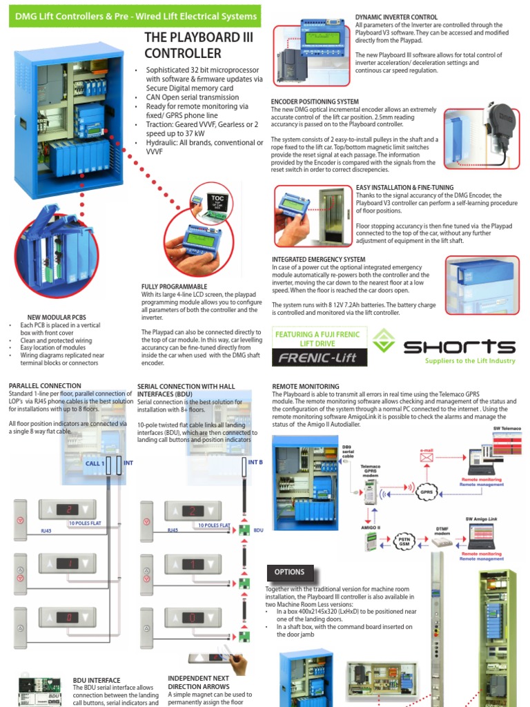 Shorts DMG Controller Electrical Systems | PDF | Elevator | Electrical ...