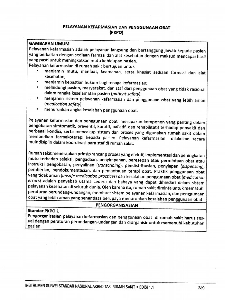 PKPO Instrumen Snars 1.1 | PDF