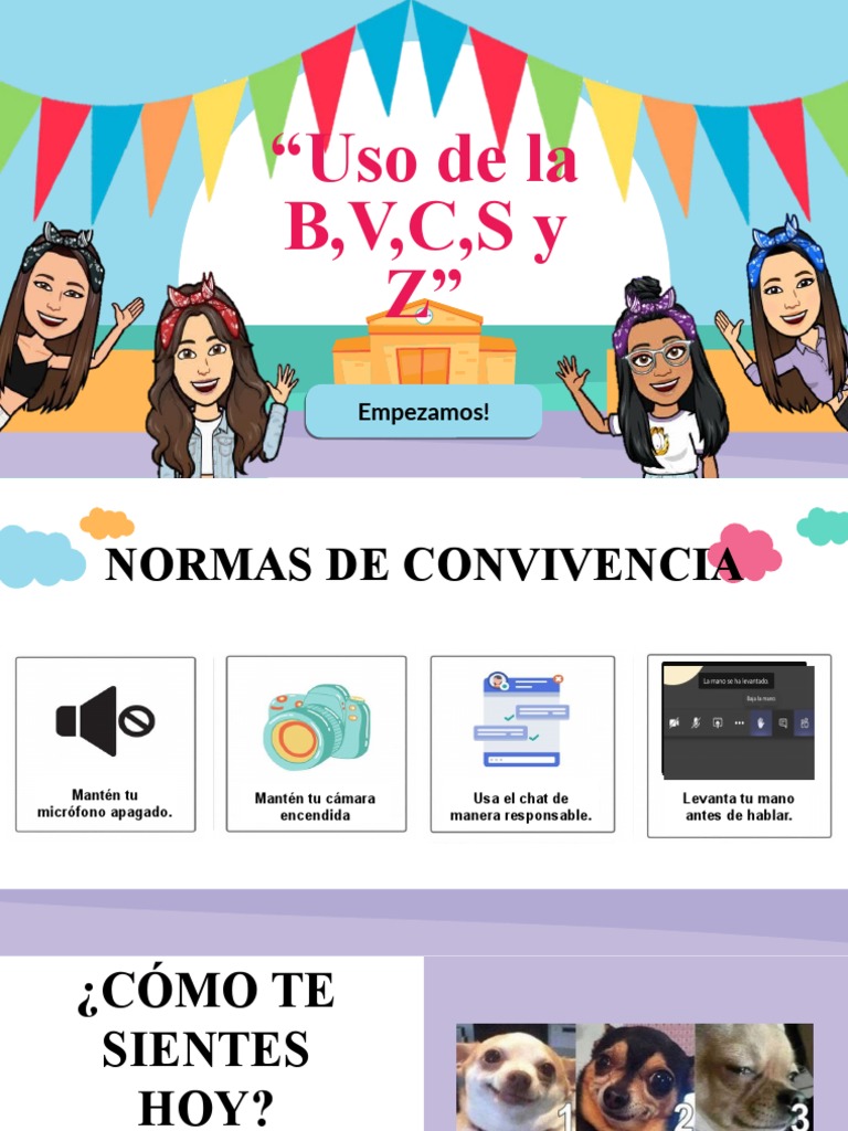 "Uso de La B, V, C, S y Z": Empezamos! | PDF | Idiomas | Artes del ...