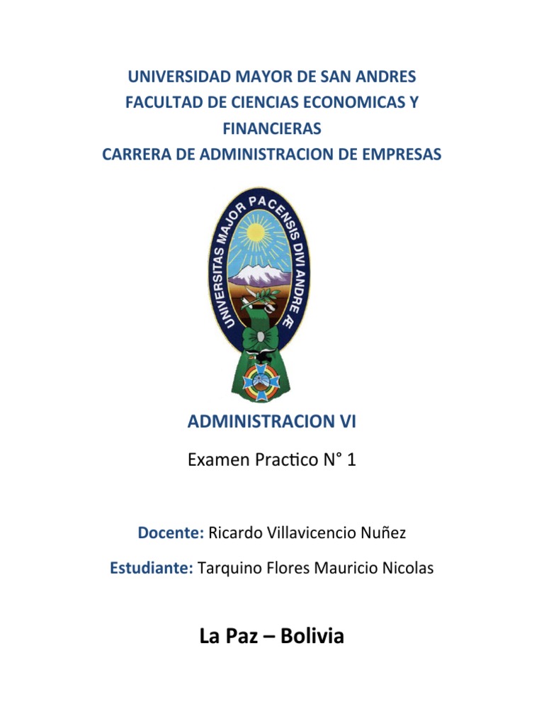 Tarquino Mauricio Examen Practico ADMI 6 | PDF | Empresas | Internet