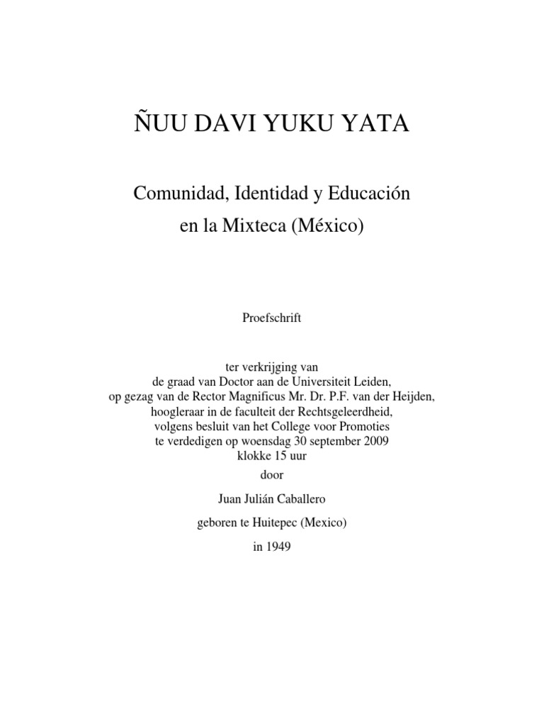 Ñuu Davi Yuku Yata | PDF | México | Multilingüismo