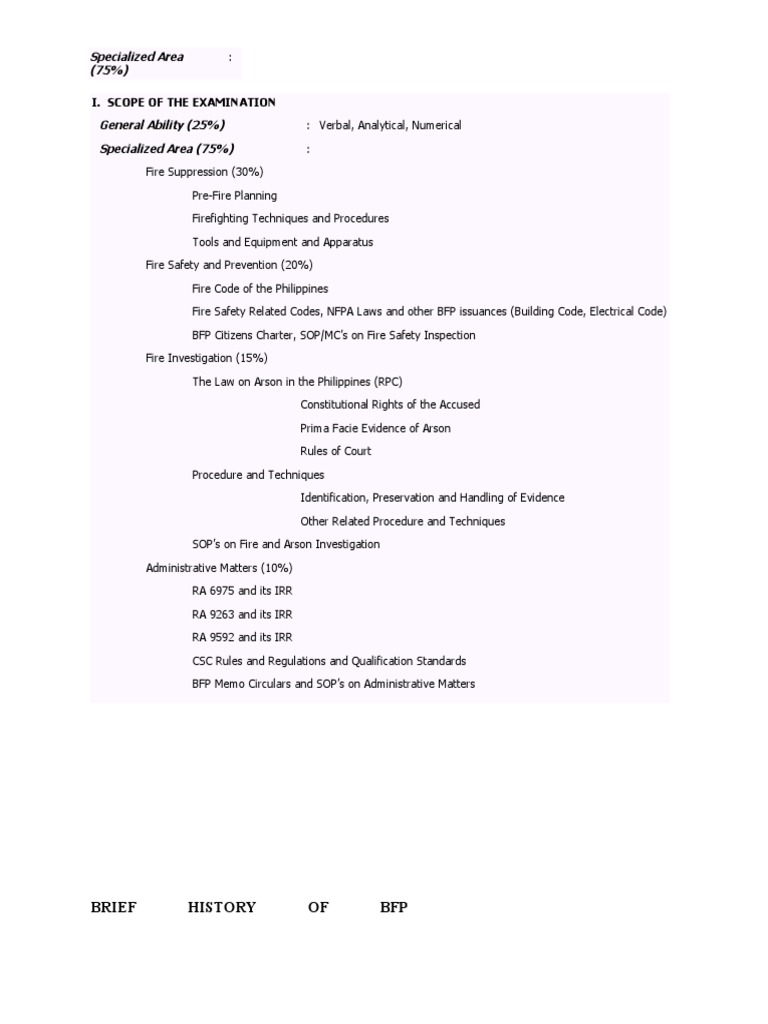 Brief History BFP and Law On Arson | Download Free PDF | Arson | Crime ...
