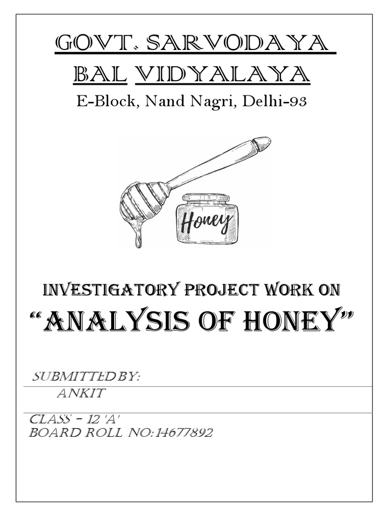 Chemistry Project by Ankit | PDF | Honey | Magnesium