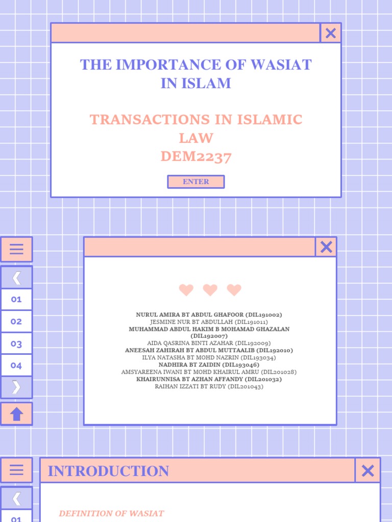 The Importance of Wasiat in Islam (Group 7) | PDF | Will And Testament ...