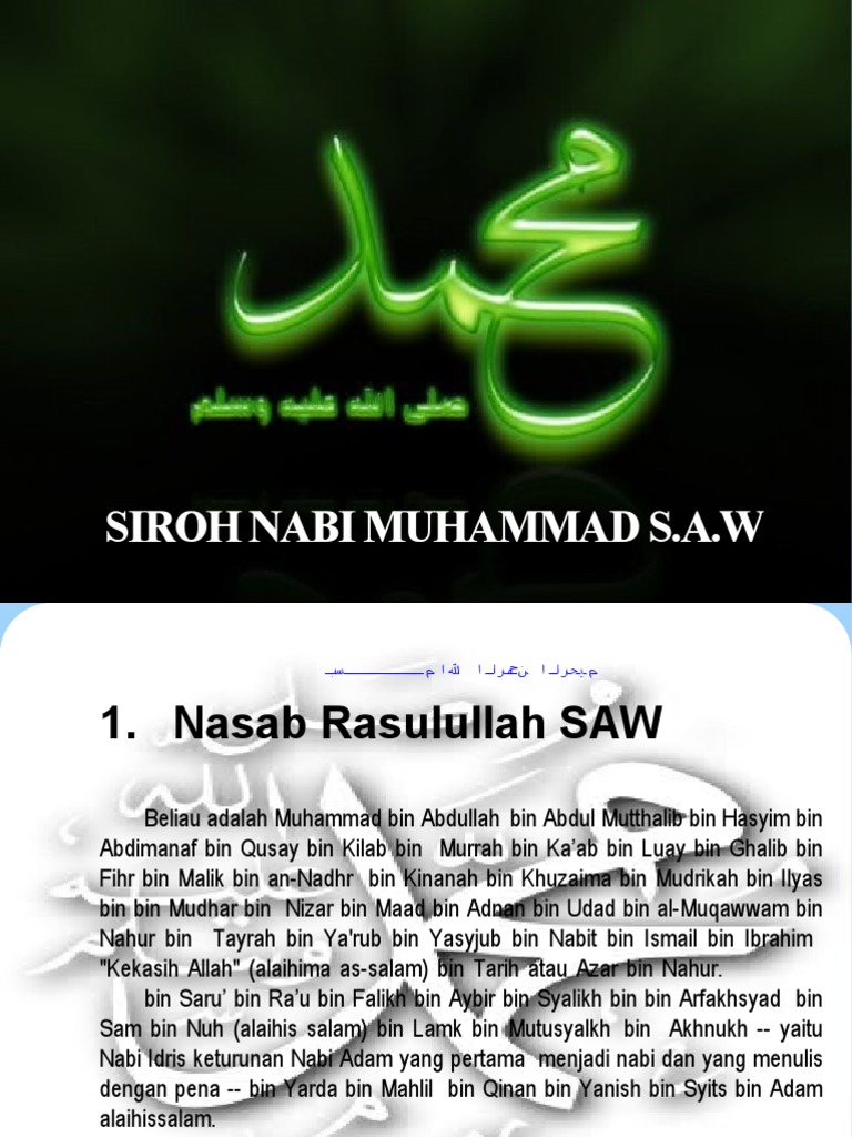 Biografi Nabi Muhammad S.A.W | PDF