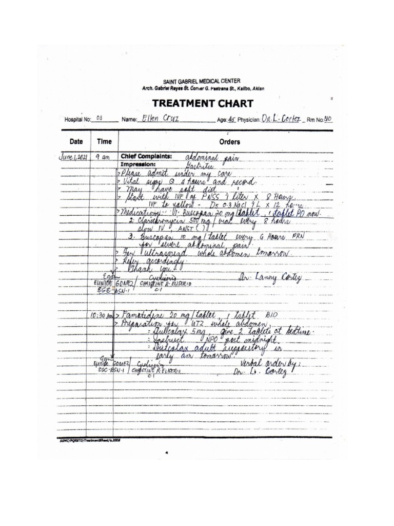 Transcribing Doctors Order Narative Charting | PDF