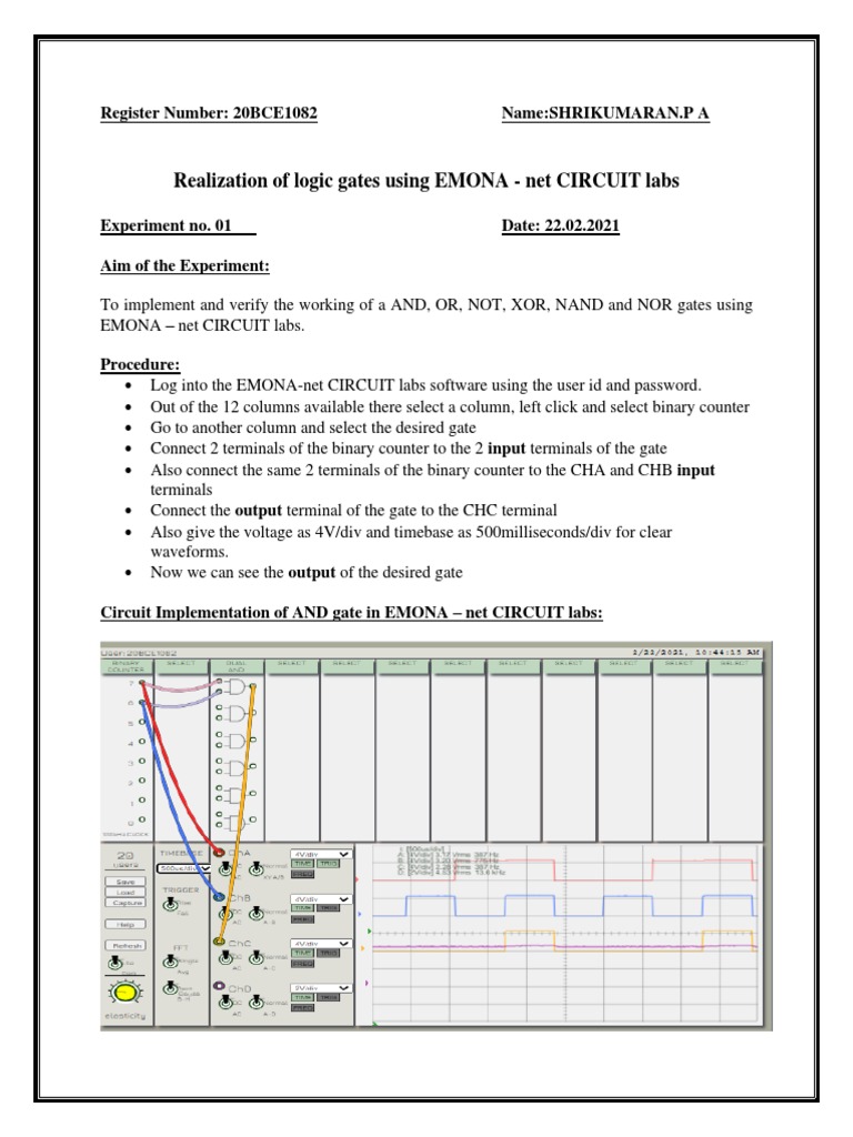 1 Exp DLD LAB Logic Gates | PDF | Computers