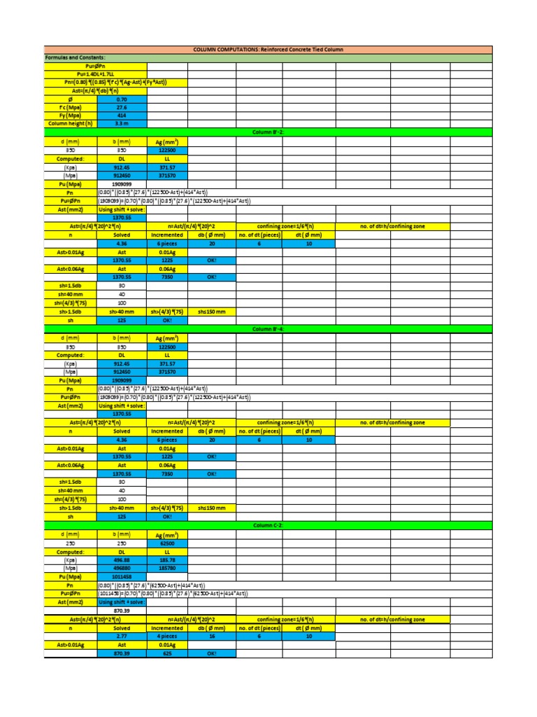 Column Computation | PDF | Pascal (Unit) | Scientific Observation