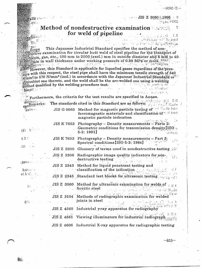Jis Z 3050-1995 | PDF