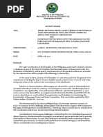 Barangay Anti-Drug Abuse Council (Badac) Training: Activity Design ...