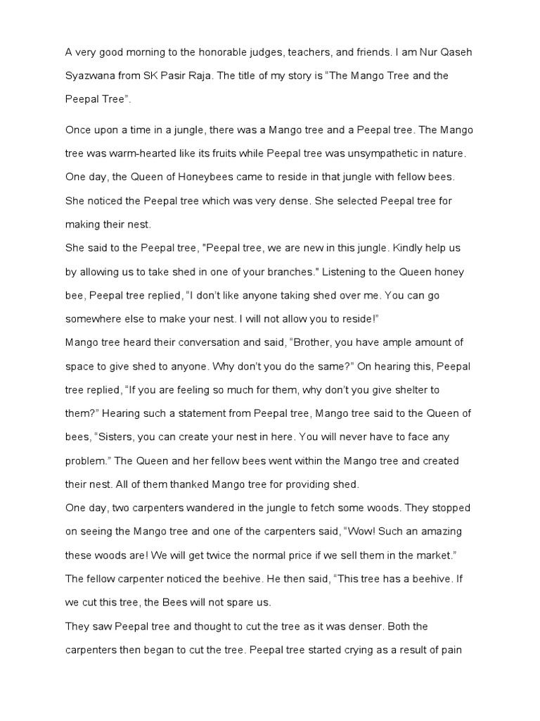 The Mango Tree | PDF | Beehive | Honey Bee