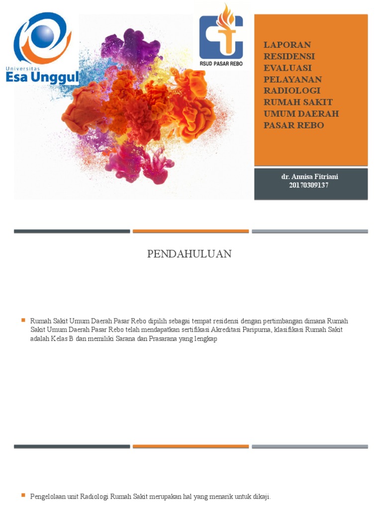 Laporan Unit Radiologi Annisa | PDF