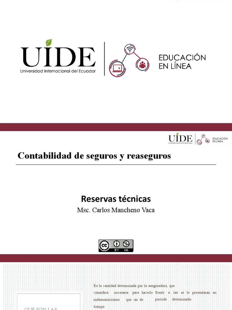 Reservas Técnicas | PDF | Seguro | Servicios financieros