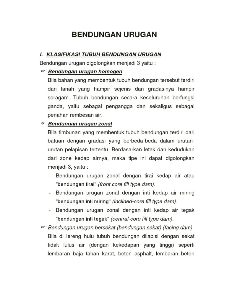 Bendungan Urugan 2 | PDF