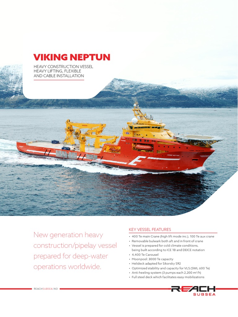 REA 15 0003 Viking Neptun Datasheet | PDF | Subsea (Technology) | Crane ...