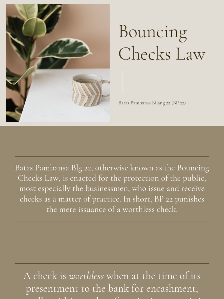 M1 - Bouncing Checks Law | PDF | Cheque | Fraud