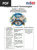 Empowerment Technologies: Quarter 1 - Module 1: Information and ...