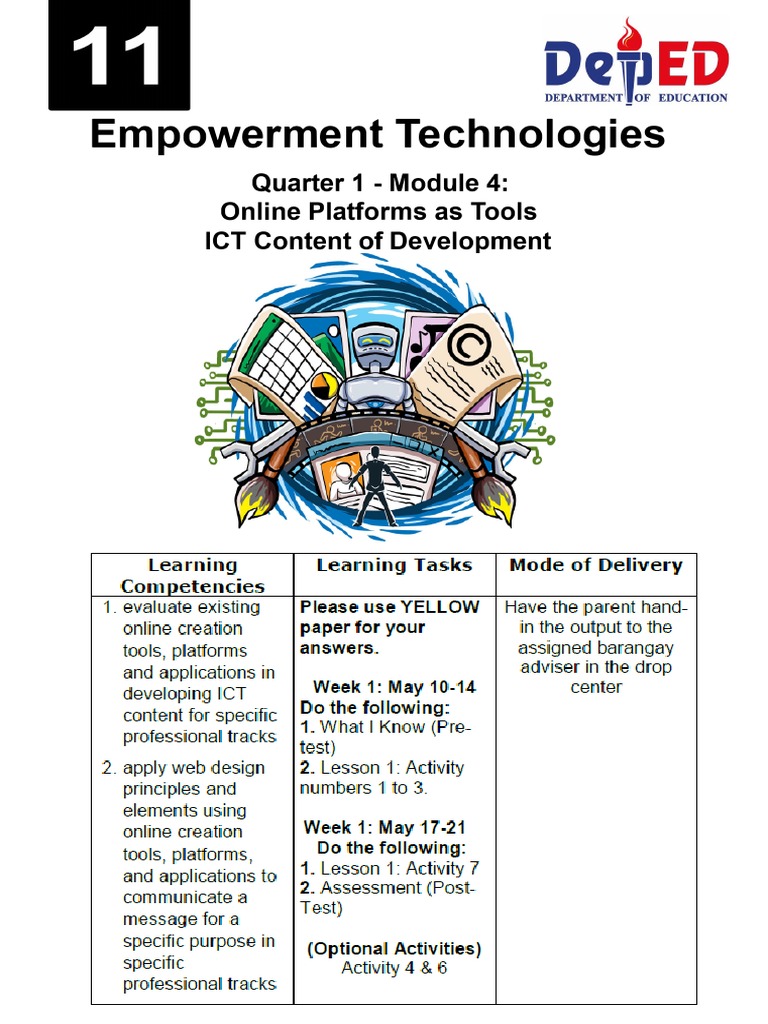 Empowerment Technology Module 4 | PDF | Websites | Web Design