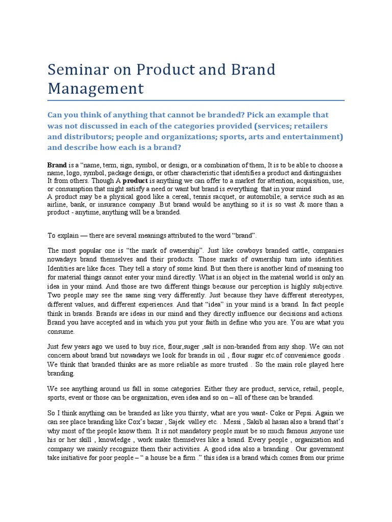 Branding Assignment | PDF | Brand | Marketing