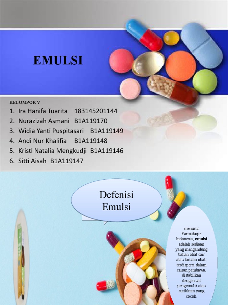 Sediaan Emulsi | PDF