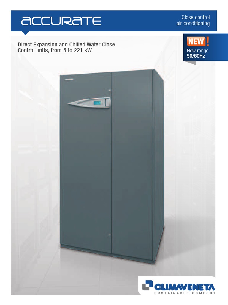 Climaveneta Accurate Close Control Server Units | PDF | Air ...