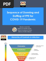 Steps in Donning and Doffing of Ppes | PDF