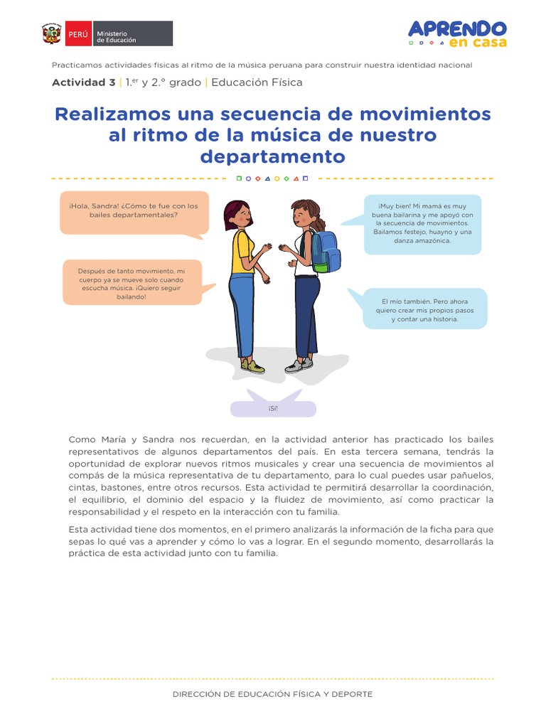 Realizamos Una Secuencia de Movimientos Al Ritmo de La Música de ...