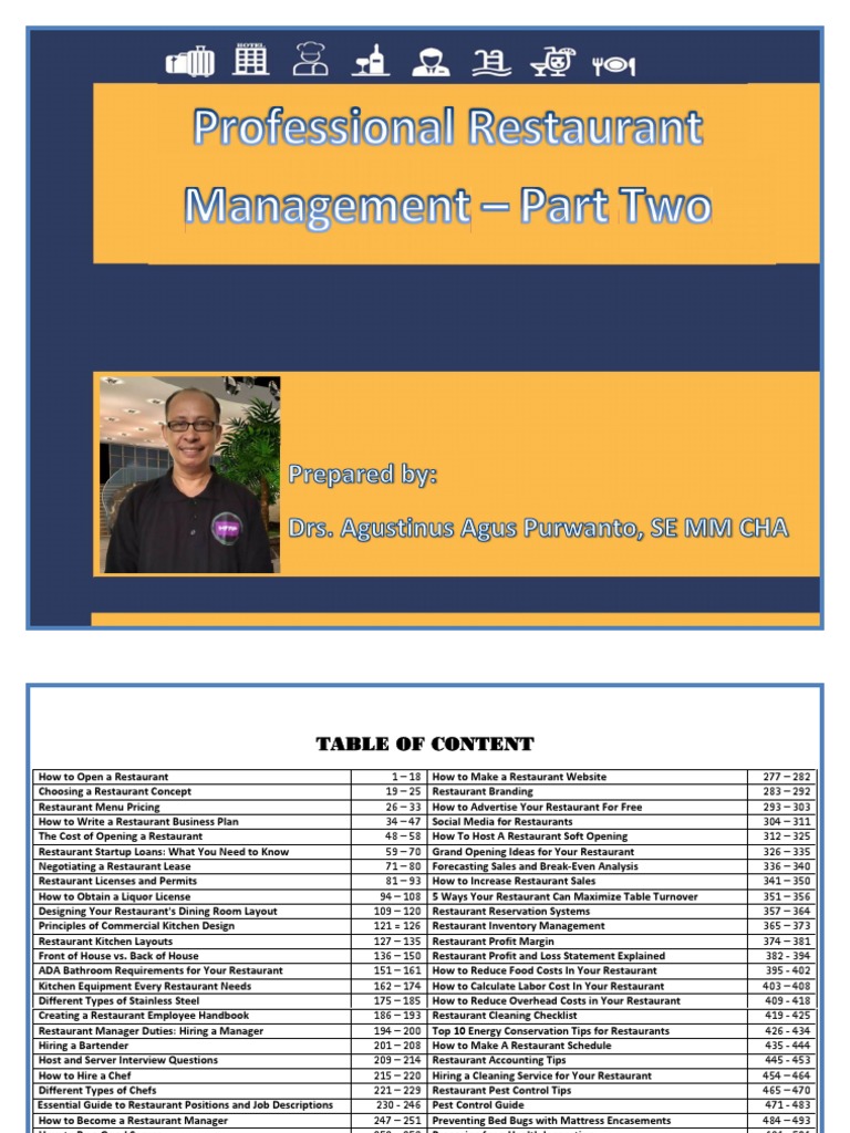 Restauran Management Part Two | PDF | Menu | Social Media