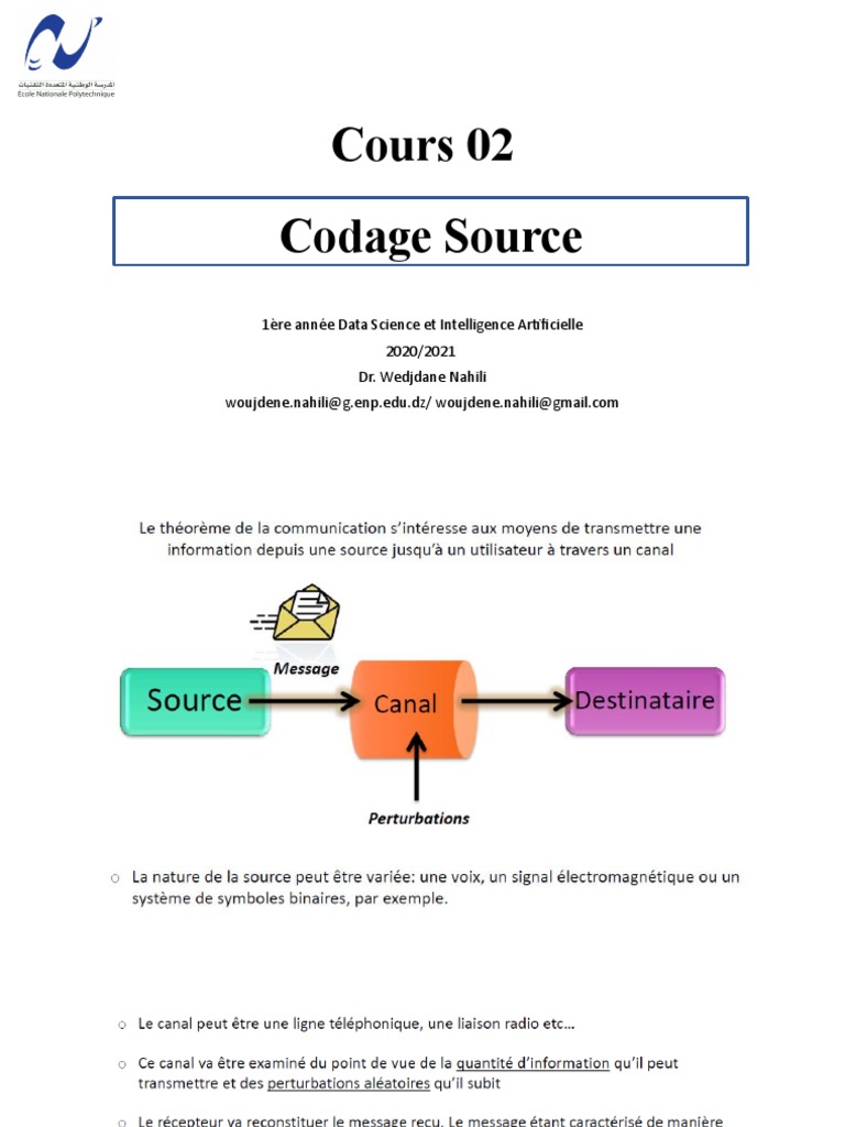 Codage Source Cours | PDF