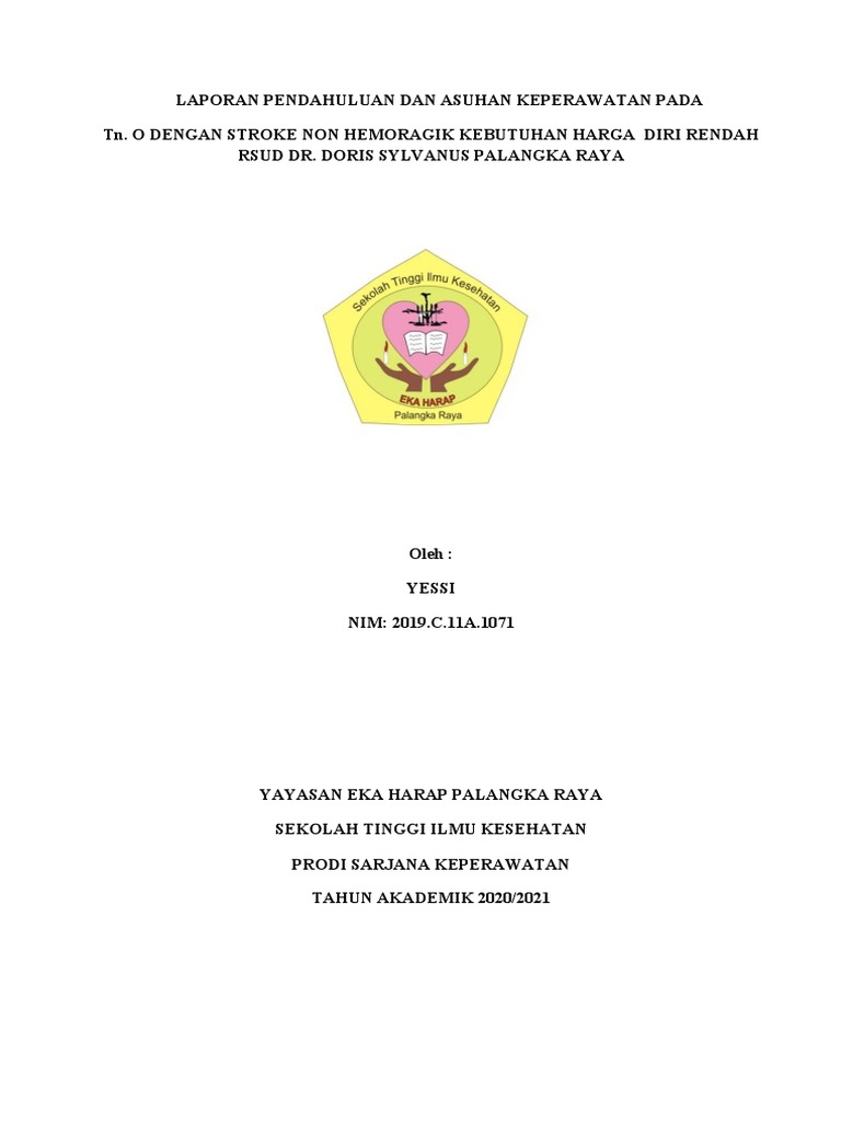 LP Dan ASKEP HARGA DIRI RENDAH STROKE NON HEMORAGIC | PDF
