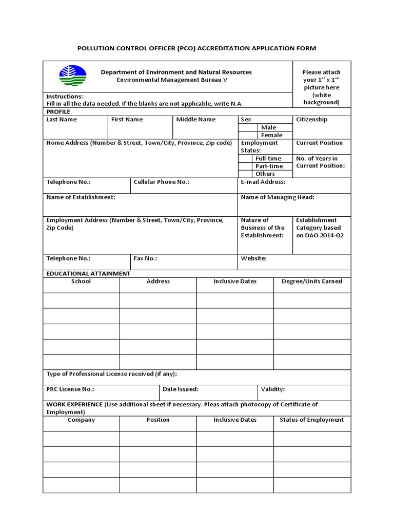 4 PCO Accreditation Application Form New | PDF | Notary Public | Affidavit