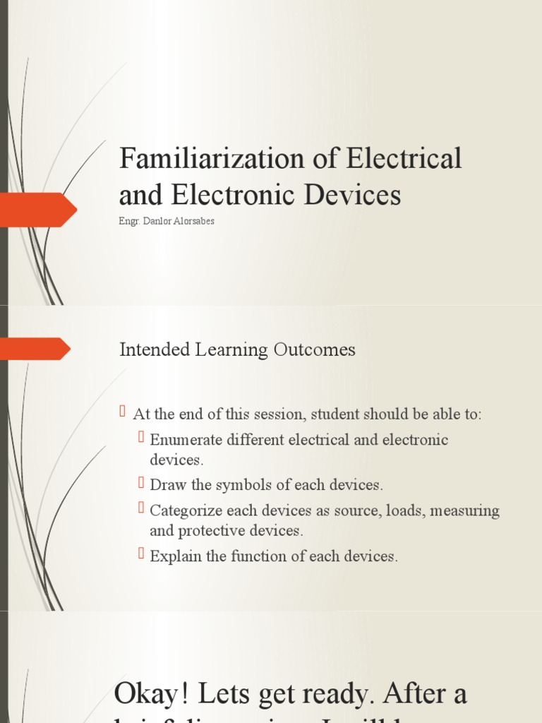 Familiarization of Electrical Devices | PDF | Direct Current ...