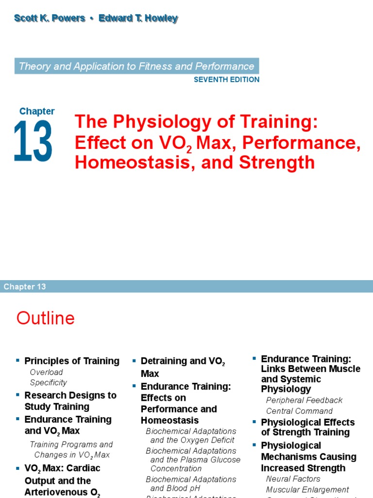 Chapter 13 The Physiology of Training Effect On V02 Max Performance ...