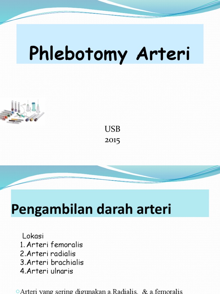 Phlebotomy Arteri | PDF