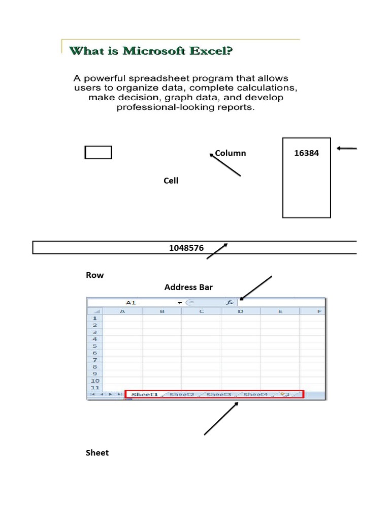 Introduction To Excel | PDF | Array Data Structure | Microsoft Excel