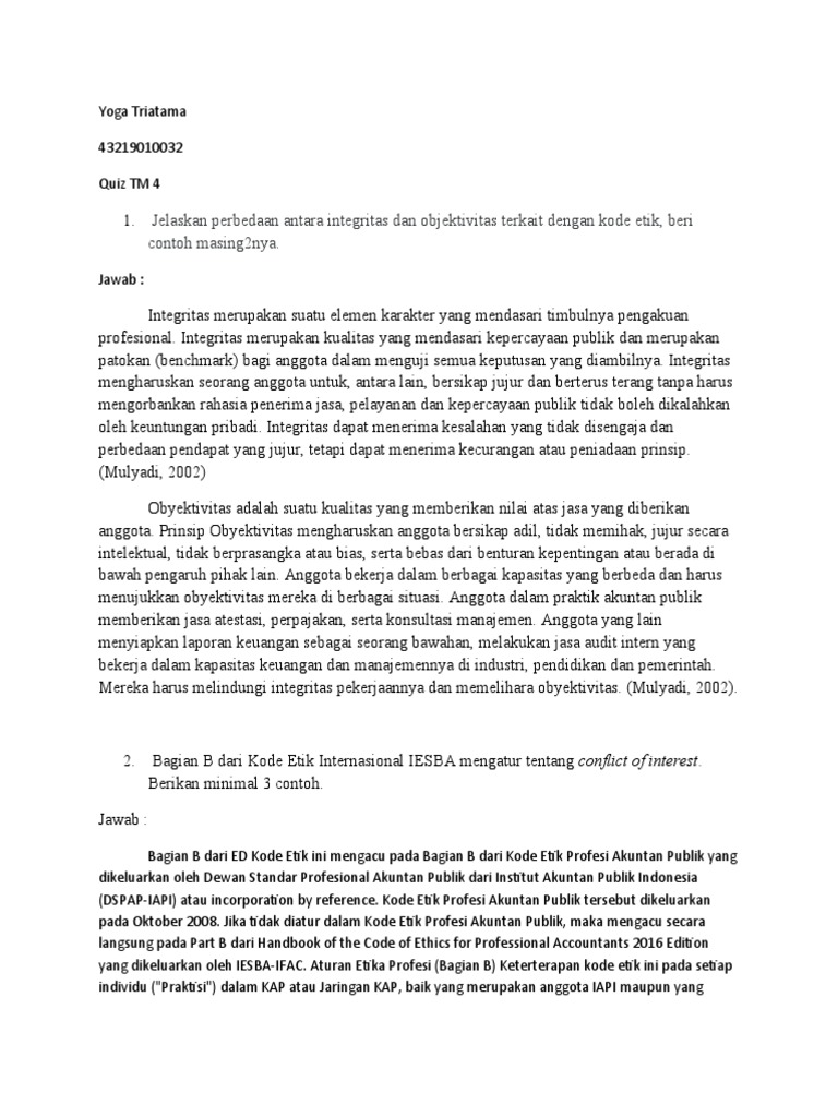 Quiz 4 Auditing | PDF