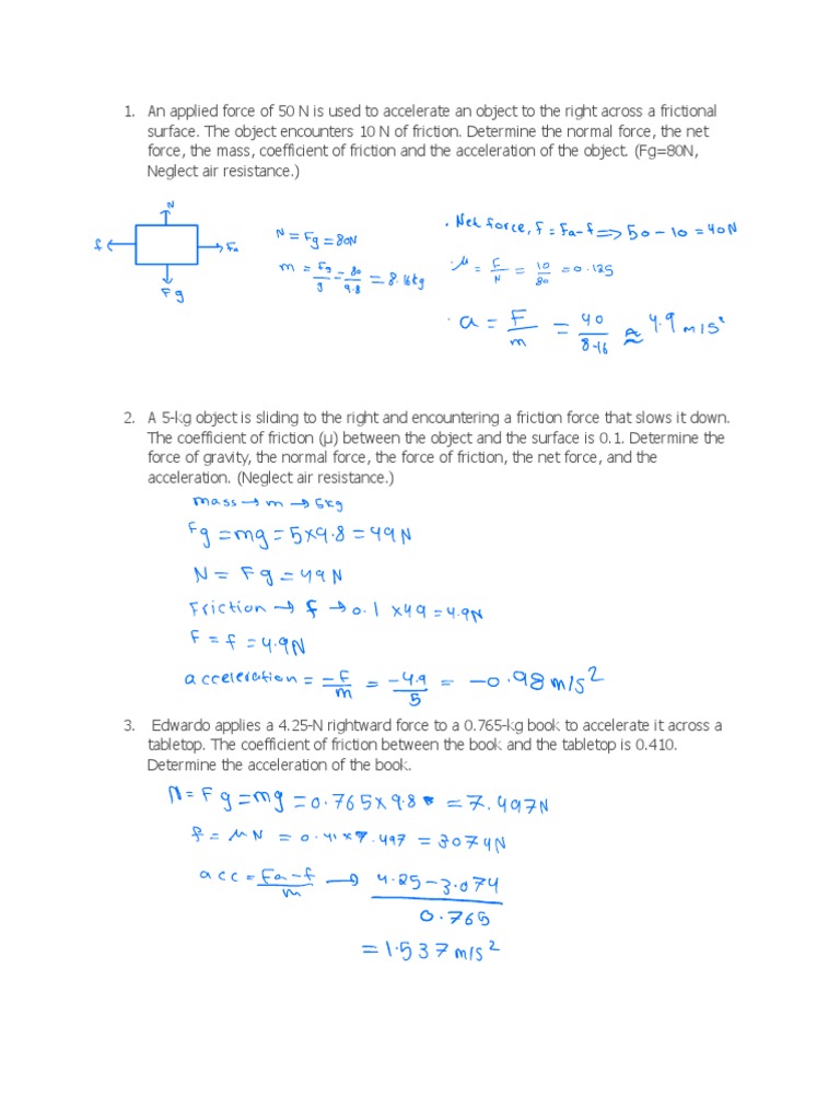 Chapter 5 - Friction-Problems | PDF | Force | Friction