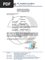 Surat Pengalaman Kerja | PDF