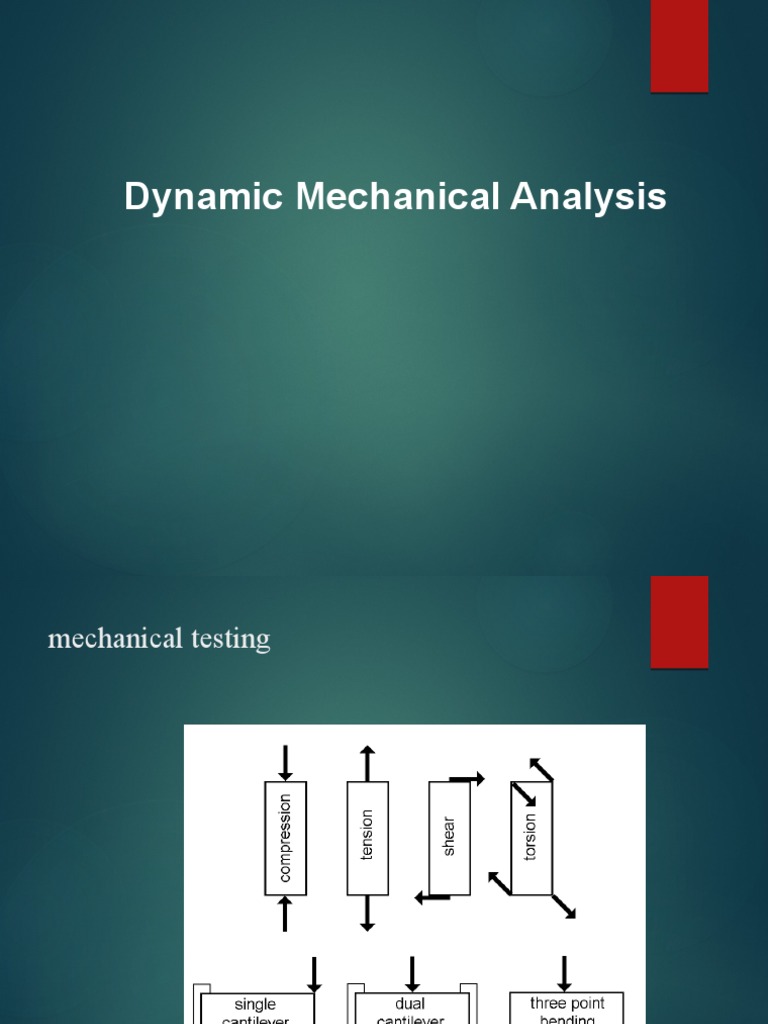 DMA Guide - Dynamic Mechanical Analysis Techniques | PDF