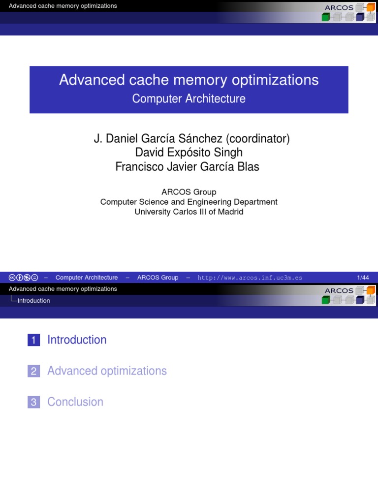Advanced Cache Memory Optimizations: Computer Architecture | PDF | Cpu Cache | Cache (Computing)