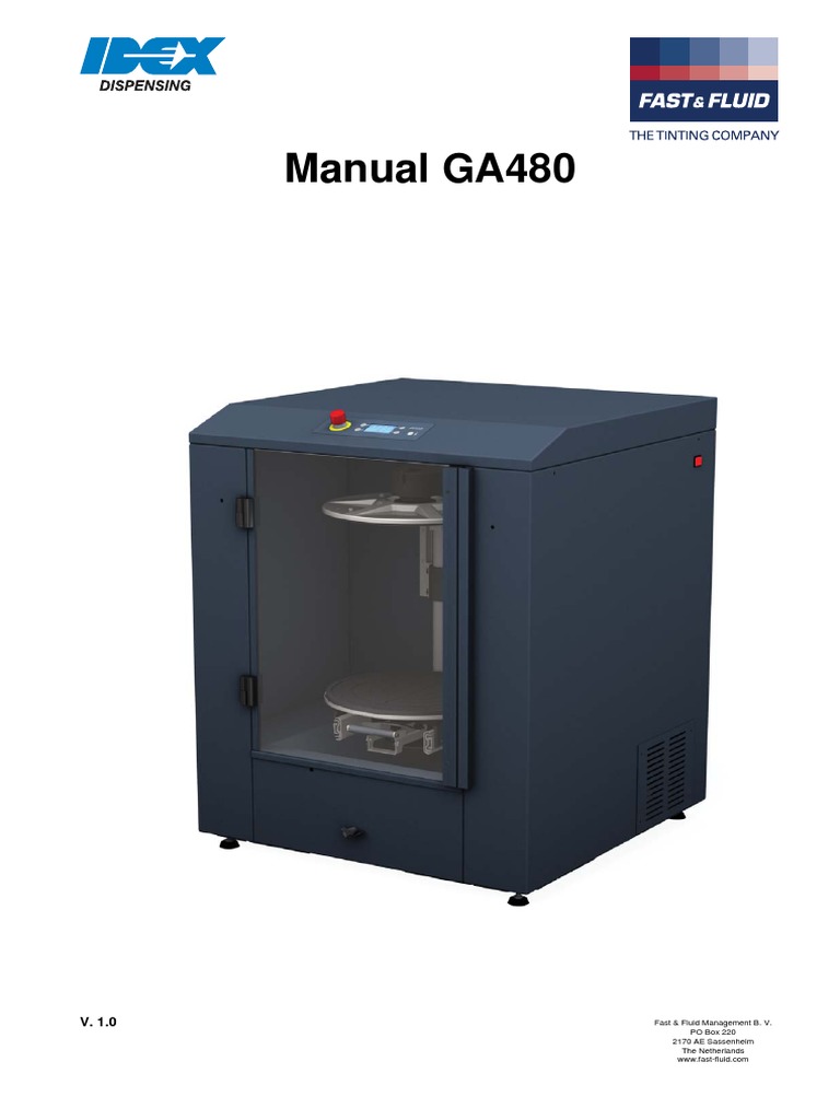 Operator Manual GA480 V1.0 Draft 2 | PDF | Troubleshooting | Safety