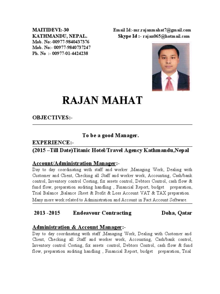 My CV | PDF | Balance Sheet | Inventory