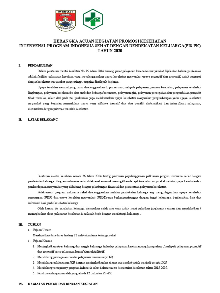 Kak Intervensi Pis-Pk | PDF