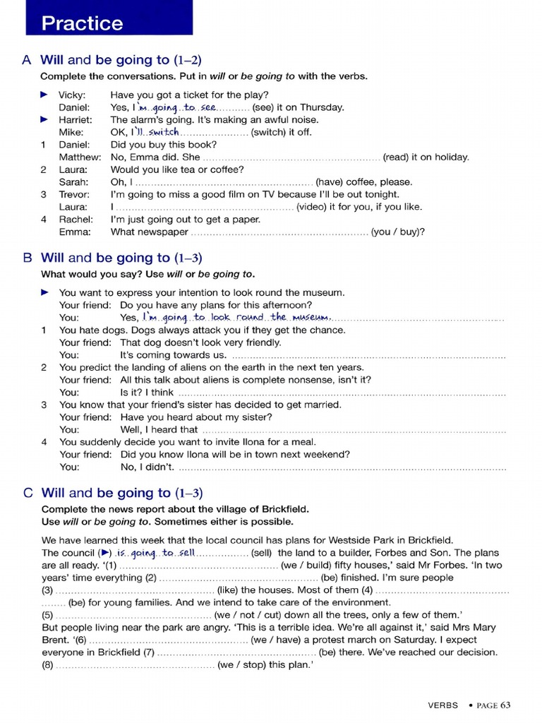 FUTURE FORMS EXERCISES-mr Bao | PDF