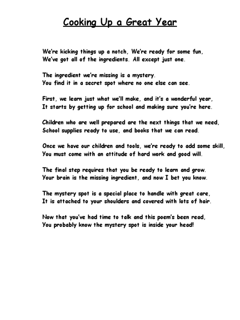 Cooking Up A Great Year | PDF