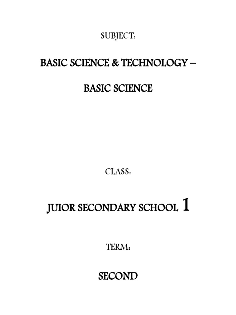 Basic Science JSS 1 2ND | PDF | Renewable Resources | Hiv/Aids